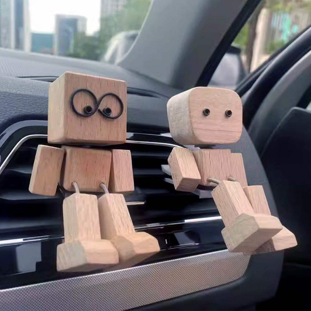 Handcrafted Wooden Block Buddy Figurines🌲 – Distinct Pk