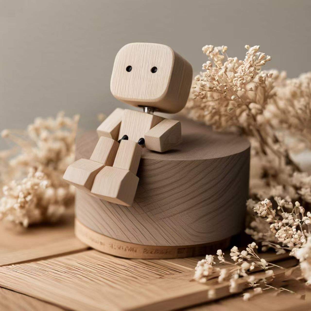 Handcrafted Wooden Block Buddy Figurines🌲 – Distinct Pk